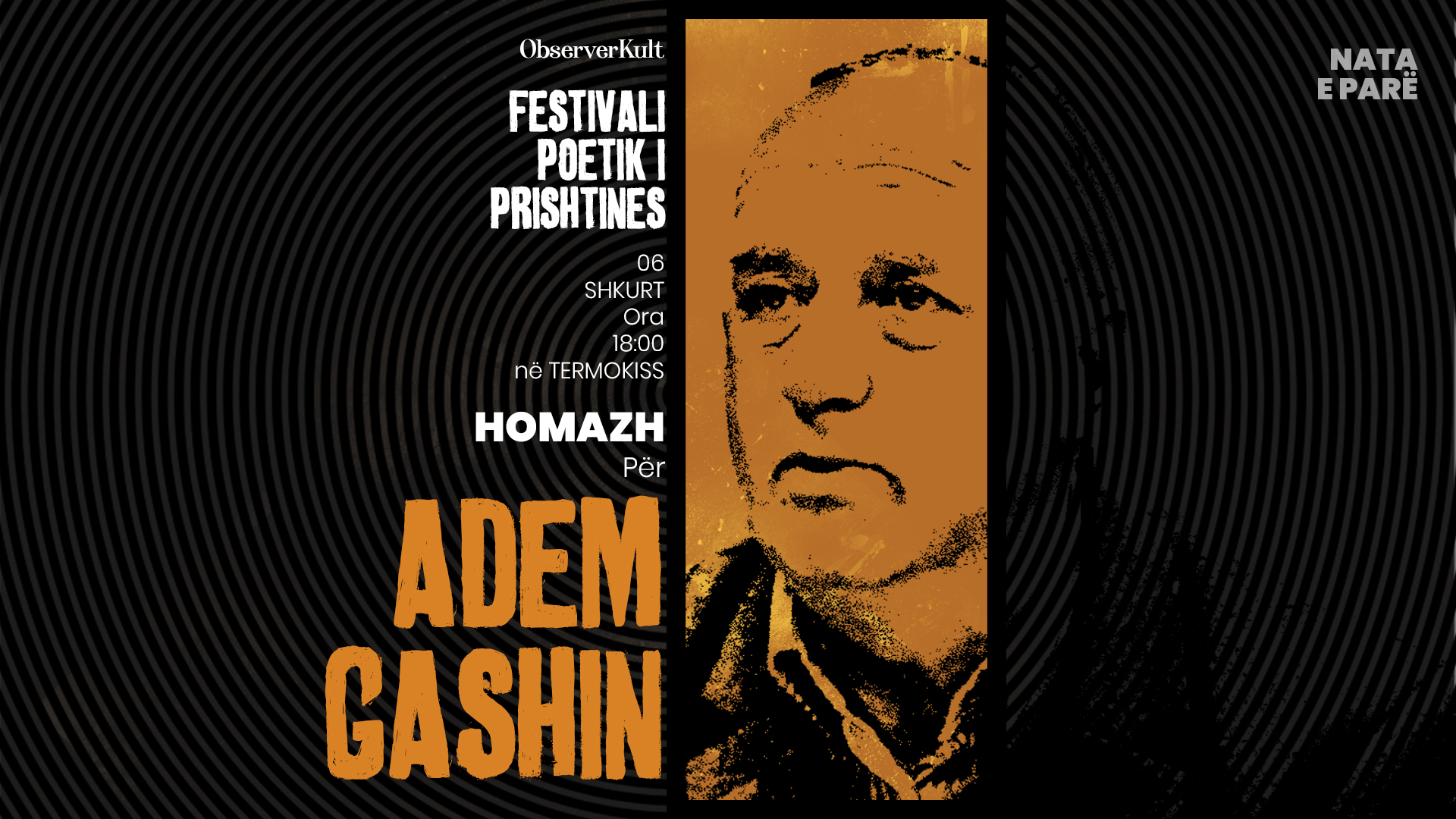 (VIDEO) Homazh për Adem Gashin/ Festivali Poetik i Prishtinës ...