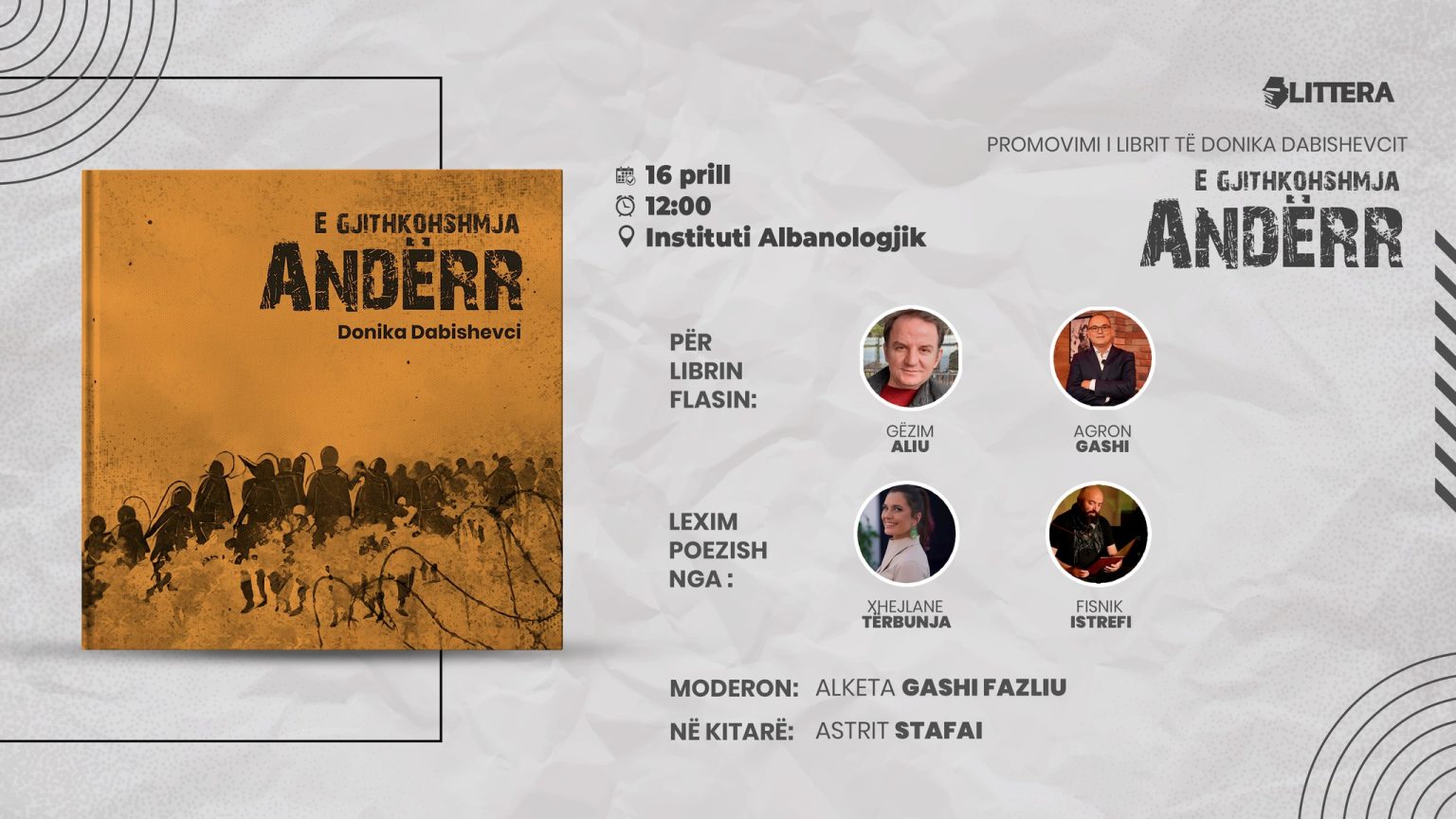 Sot promovohet libri "E gjithkohshmja Andërr" i Donika Dabishevcit - ObserverKult