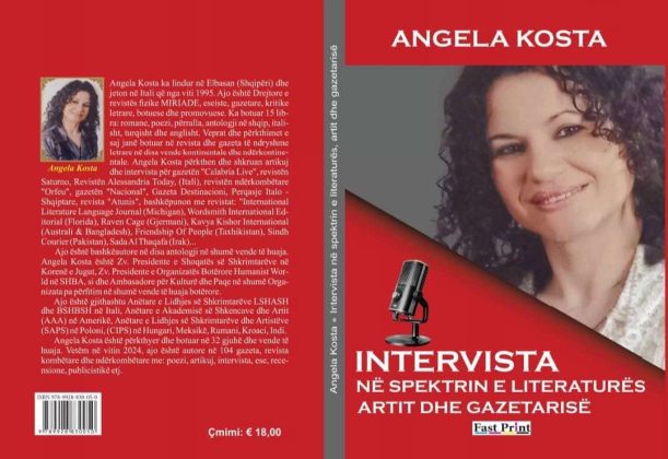 Libër i ri nga Angela Kosta "Intervista në spektrin e literaturës ...