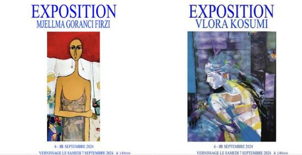 Vlora Kosumi-Ismaili dhe Mjellma Goranci-Firzi ekspozuan veprat e tyre ...
