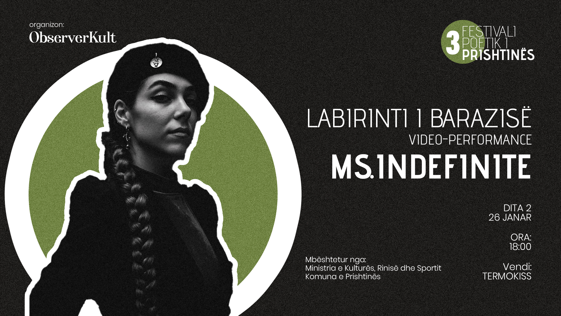 Mr.Indefinite me "Labirintin e barazisë", sot në Festivalin Poetik të ...