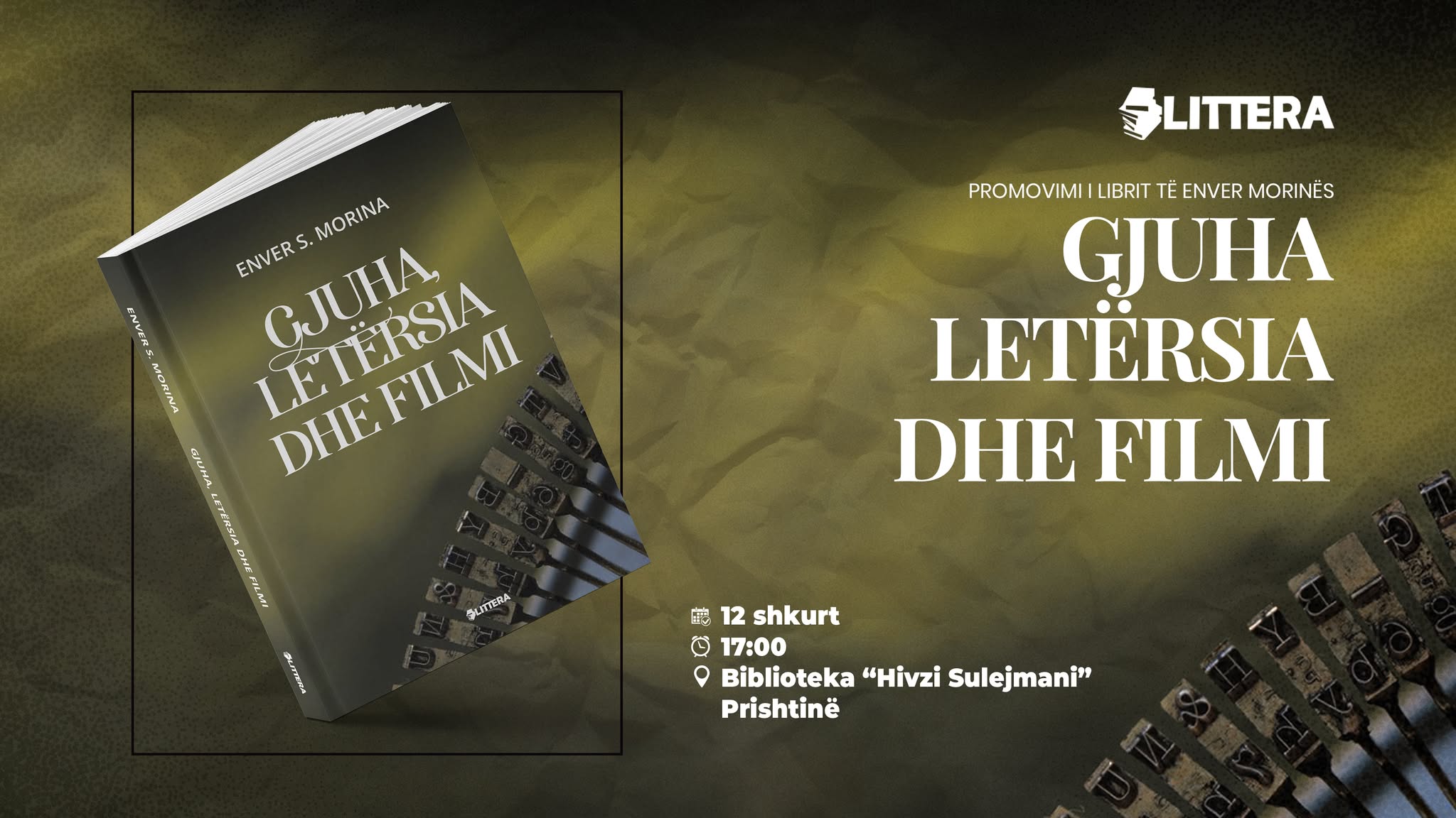 Më 12 shkurt promovohet libri “Gjuha, letërsia dhe filmi” i autorit, Enver S. Morina - ObserverKult